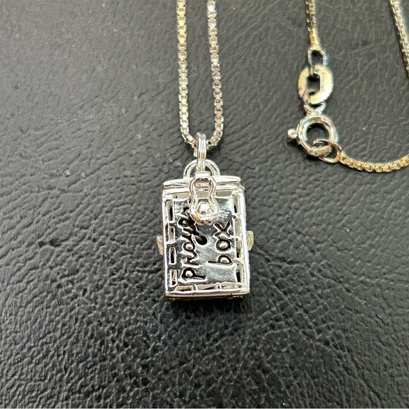 Jewelry | Sterling Silver 925 Prayer Box Pendant Necklace | Poshmark